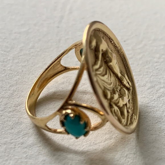 Vintage | Jewelry | Vintage 8k Gold Tagliamonte Cameo Ring Sleeping ...